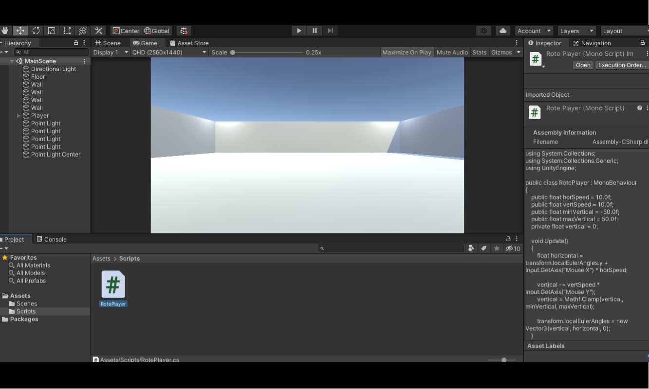 Tutorial Unity 3d Principiantes Rotar El Player Zg Programación I 8543